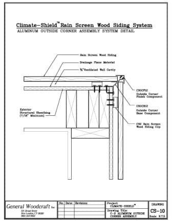 New Architectural Details for Wood Rain Screen Cladding System