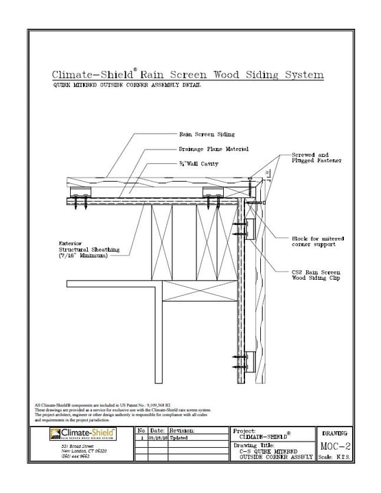 Architectural Details / Specifications - Wood Rainscreen