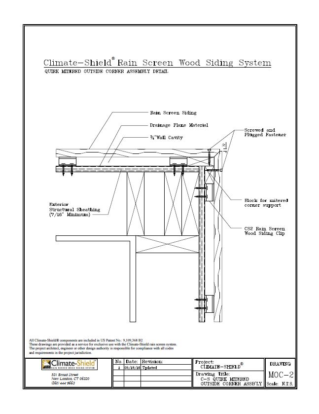 Architectural Details / Specifications - Wood Rainscreen