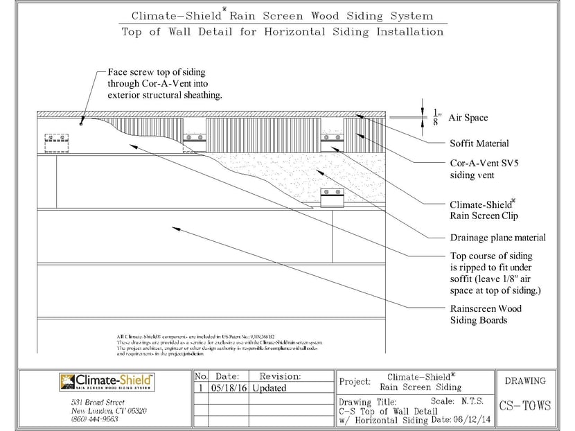 Architectural Details / Specifications - Wood Rainscreen