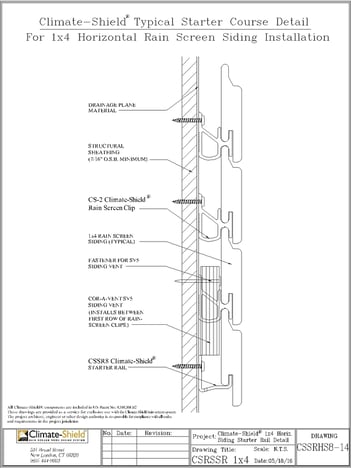 Architectural Details / Specifications - Wood Rainscreen