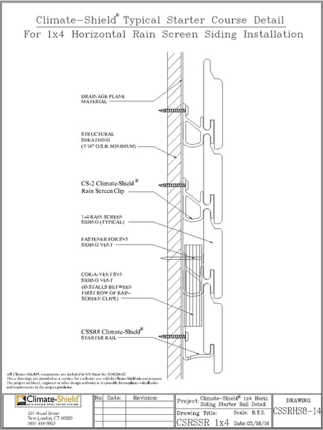 Architectural Details / Specifications - Wood Rainscreen