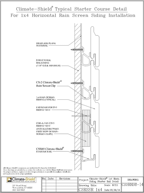 Architectural Details / Specifications - Wood Rainscreen