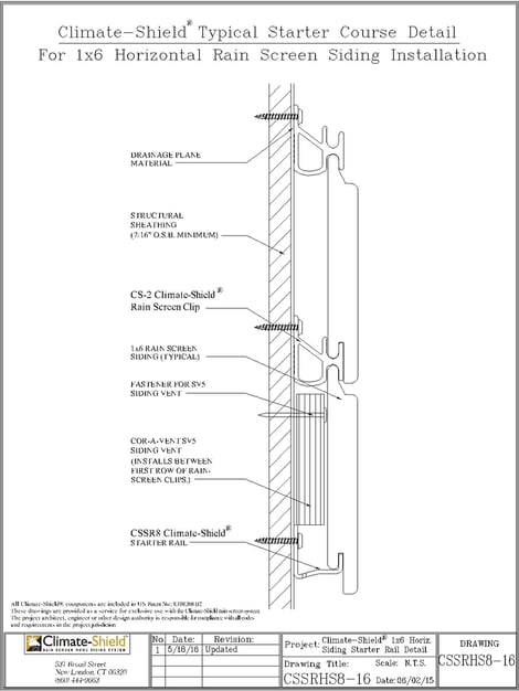 Architectural Details / Specifications - Wood Rainscreen