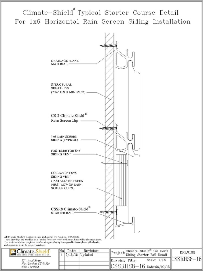 Architectural Details / Specifications - Wood Rainscreen