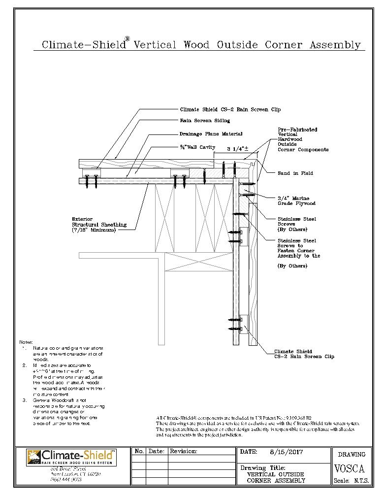 Architectural Details / Specifications - Wood Rainscreen