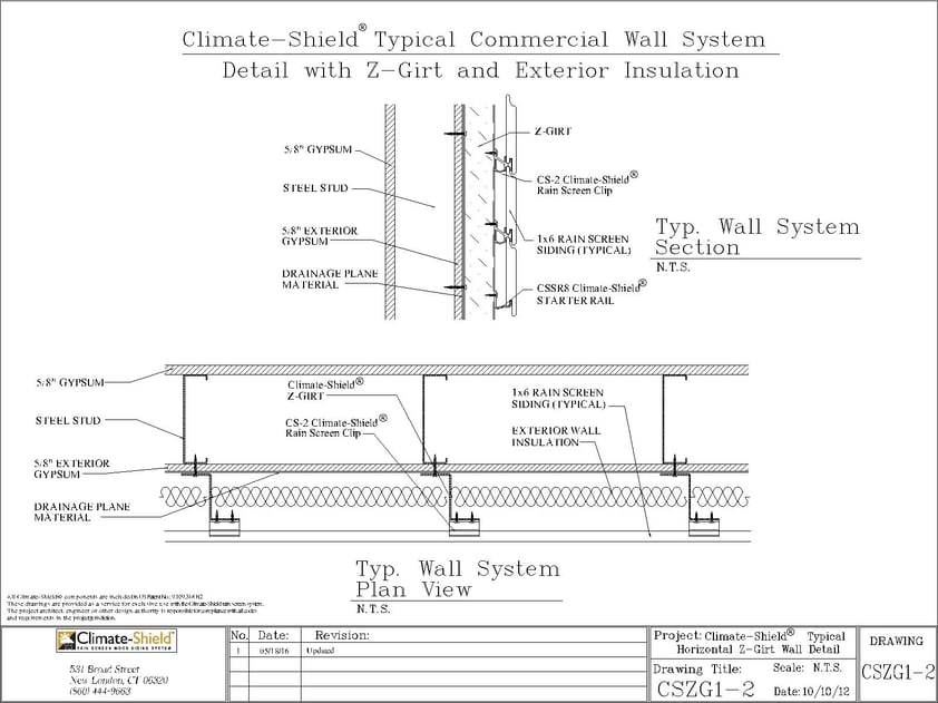 Architectural Details / Specifications - Wood Rainscreen