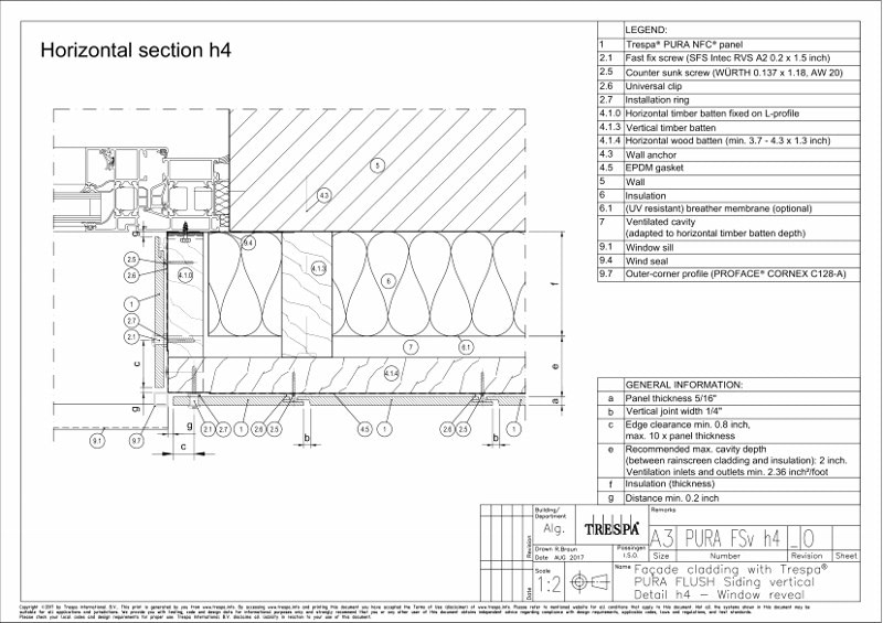 Trespa Pura Siding for Architects - Vertical Cladding Details