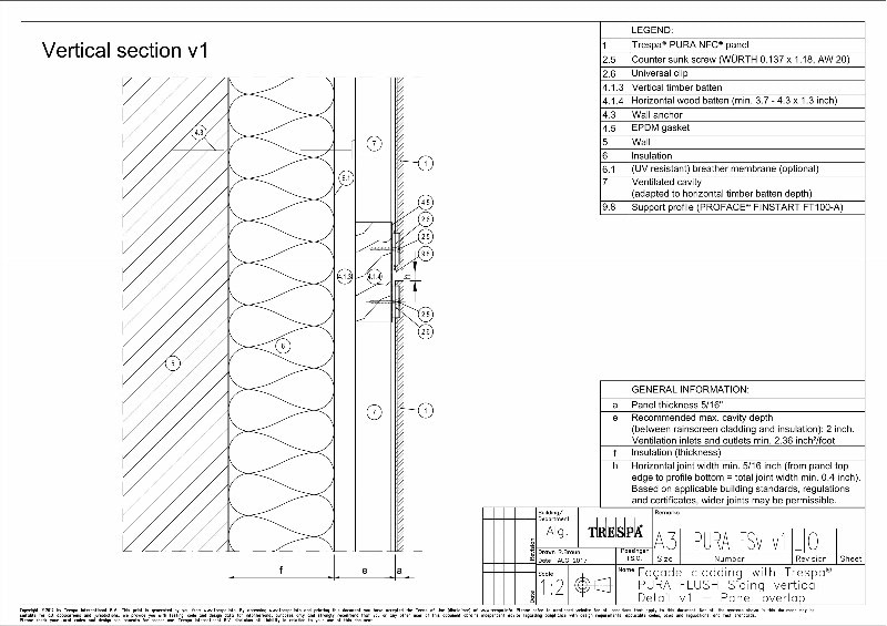 Trespa Pura Siding for Architects - Vertical Cladding Details