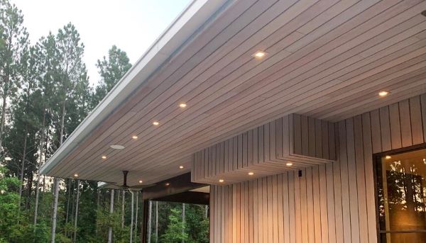 Vertical Ipe Wood Rainscreen Rocks Tennessee Home