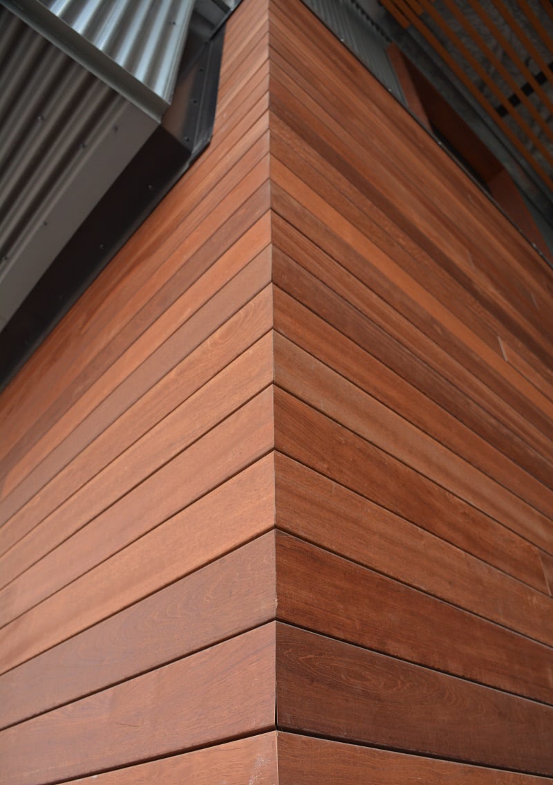 Jatoba Rainscreen Siding Gallery