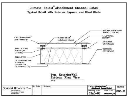 Rainscreen Design: Insulated Sheathing Wood Frame Wall Assembly